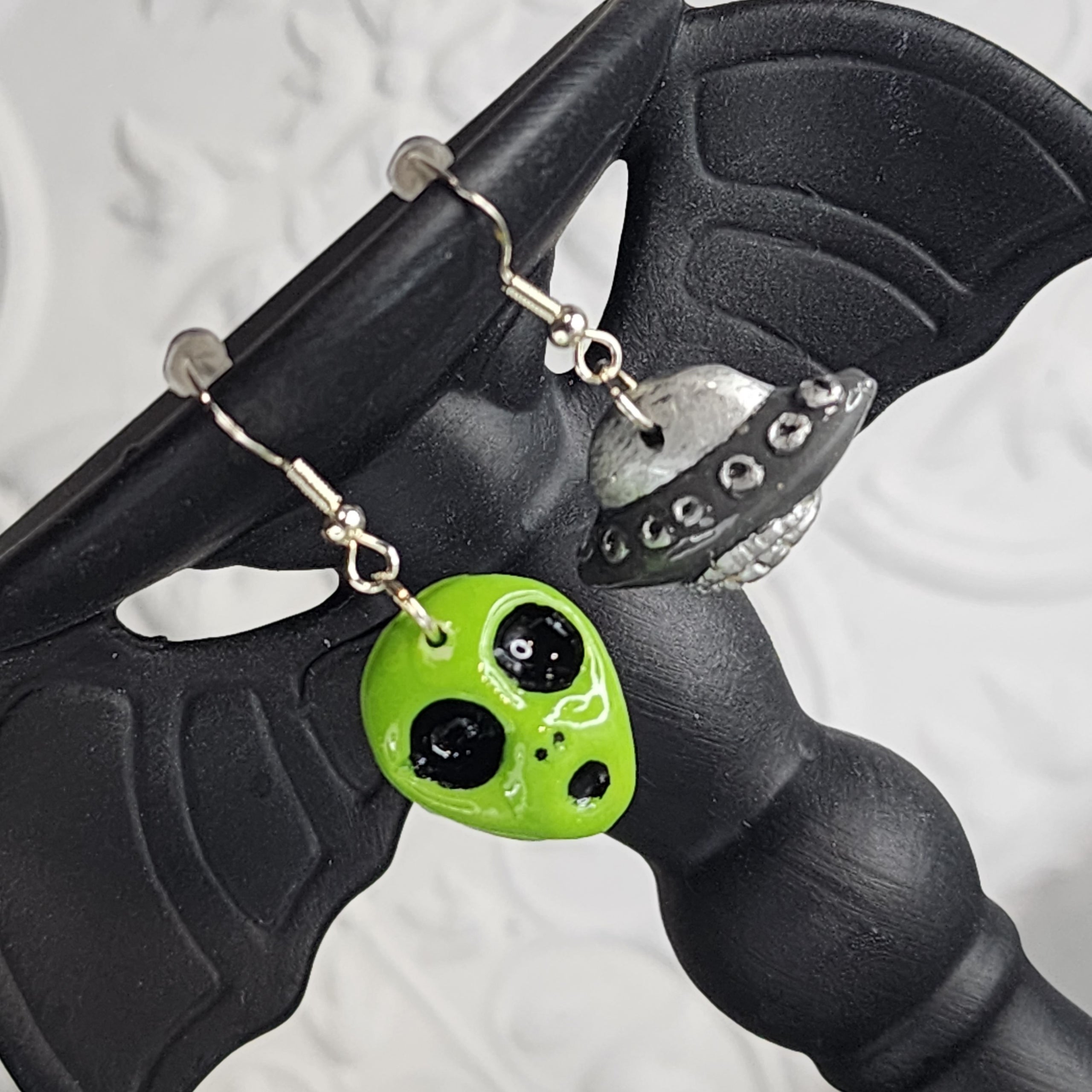 Alien Abduction Dangles - Lightweight Handmade Lightweight Polymer Clay ...